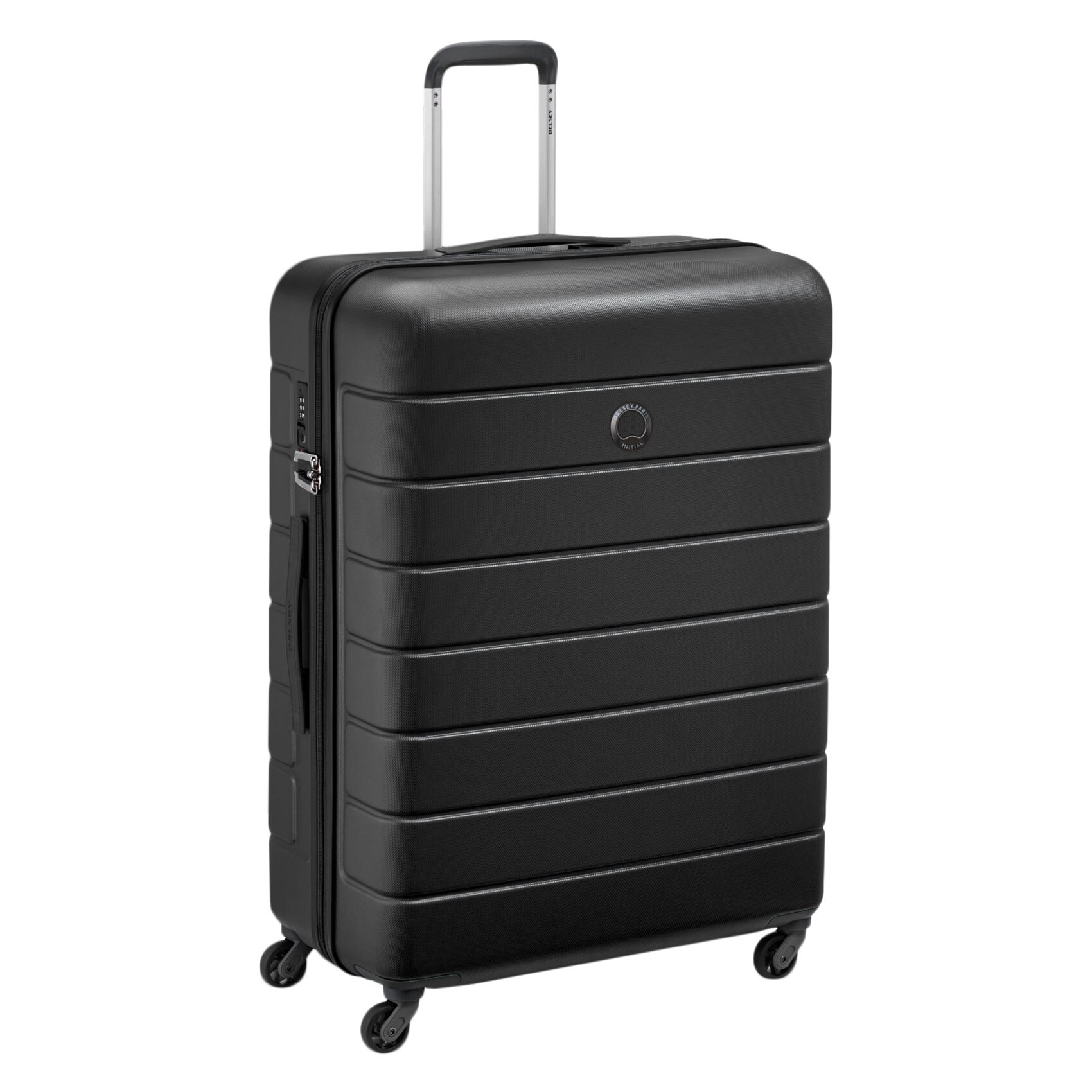 Buy Delsey Lagos Double Cabin 4 Wheel Luggage Trolley Bag 55cm Black ...