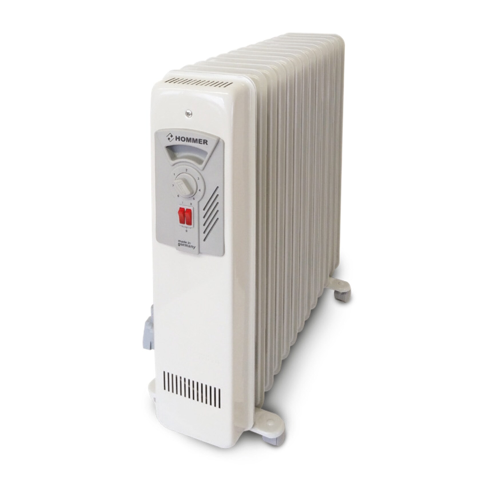 Buy Hommer HSA204-08 13 Fins Oil Heater 2500W Grey Online | Carrefour KSA
