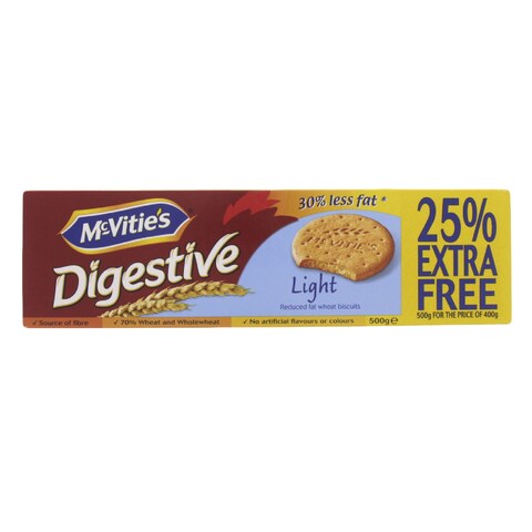 Buy McVitie's Digestive Light Biscuit 500g Online | Carrefour Kenya