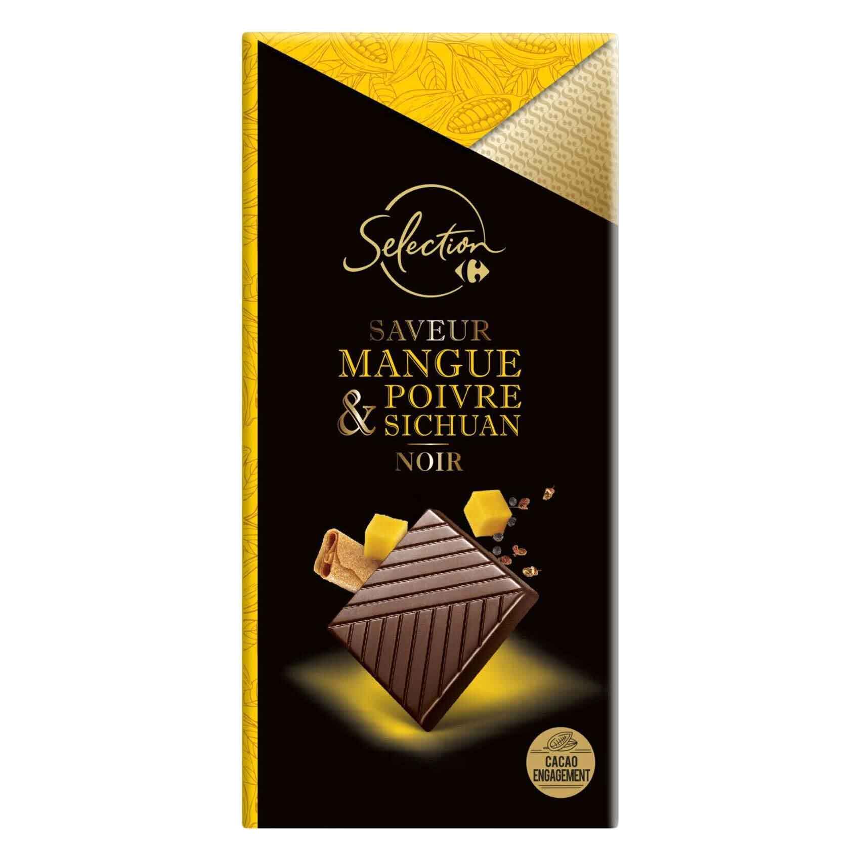 Buy Carrefour Selection Sichuan Pepper Mango And Dark Chocolate Bar ...