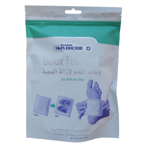 Detox Skin Doctor Foot Pads 5 Days Course White 10 Pads price in UAE ...