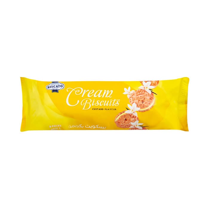 Buy Biscato Cream Custard Biscuits - 8 Pieces Online | Carrefour Egypt