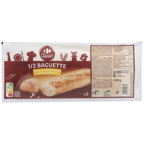 Buy Carrefour Baked Baguettes Bread 150g x Pack of 2 Online | Carrefour ...