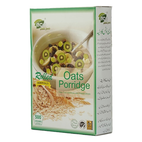 Buy Eco Rolled Oats Whole Grain Cereal 500 gr Online | Carrefour Pakistan