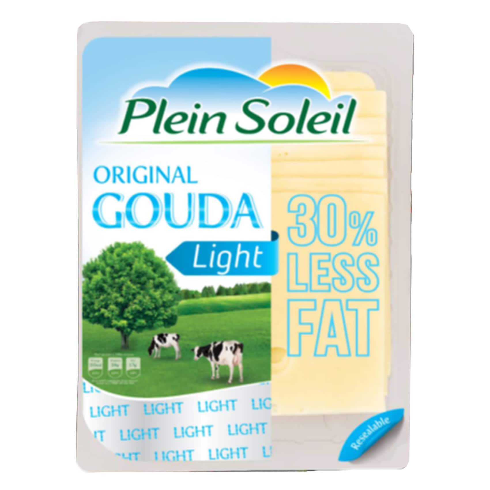 Buy Plein Soleil Gouda Cheese Light Slices 150GR Online | Carrefour Lebanon