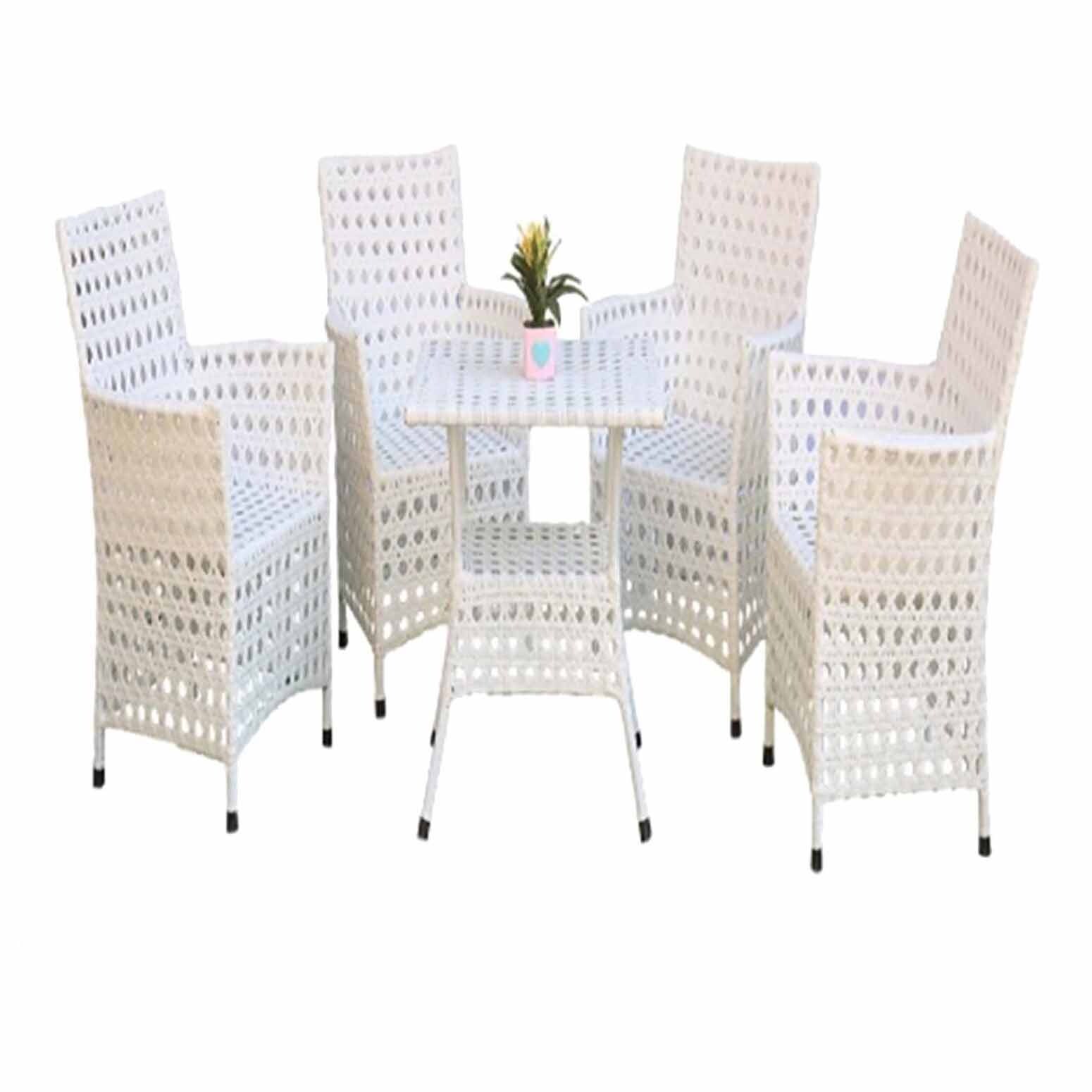 Buy Alalameya Snow Set of Chairs - 4 Pieces + Table Online | Carrefour ...