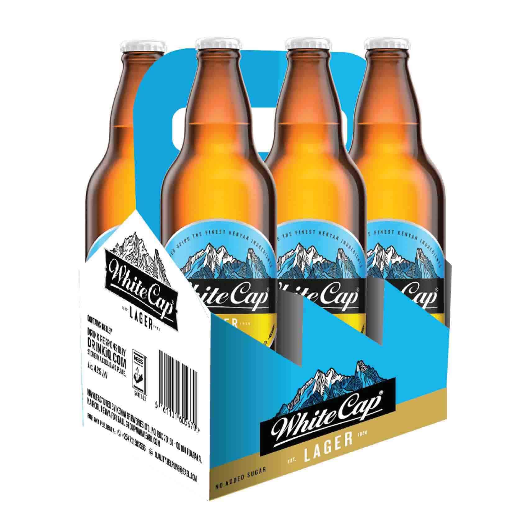 Buy White Cap Lager Beer 500Ml X Pack Of 6 Online | Carrefour Kenya
