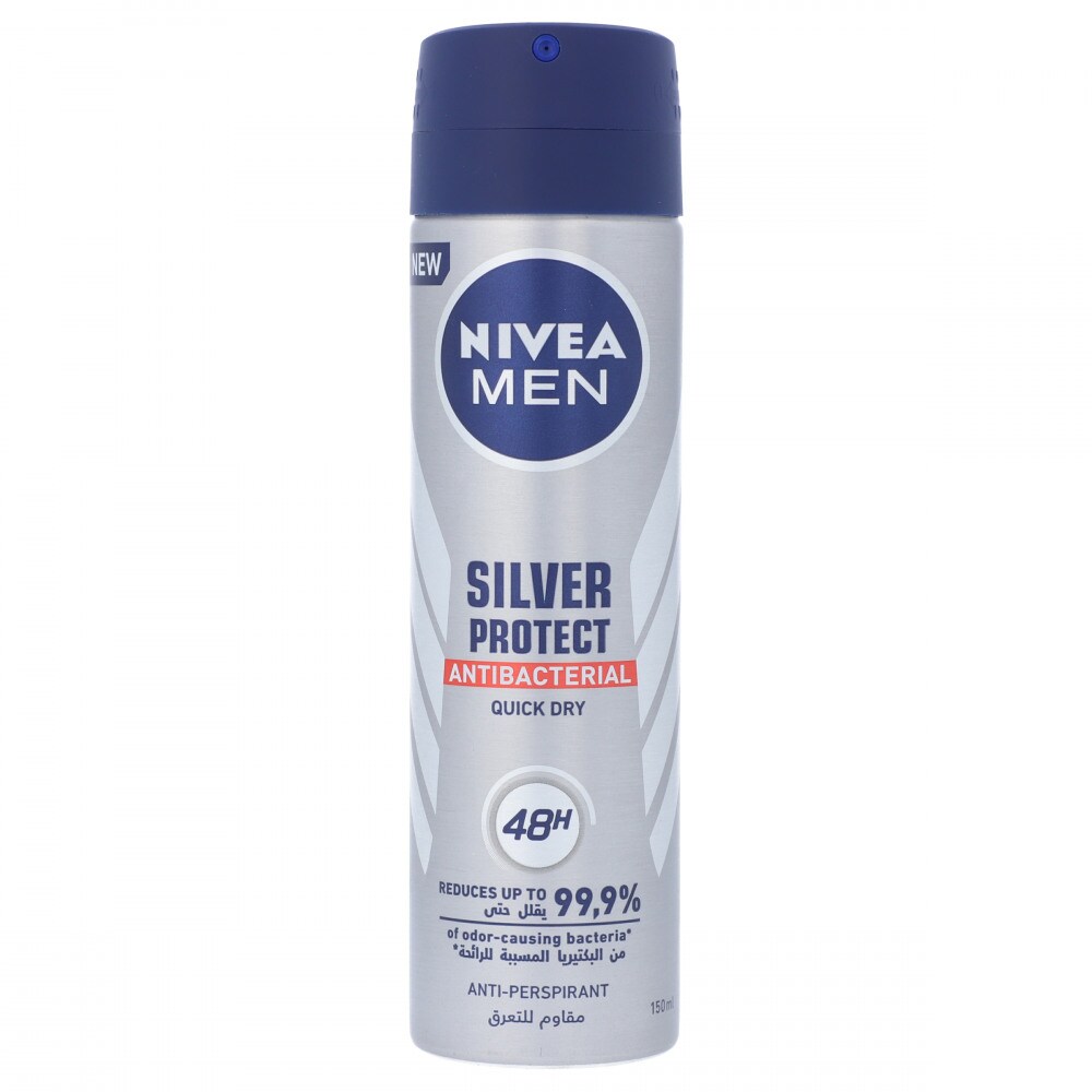 Buy Nivea Men Silver Protection Anti Bacterial Anti-Perspirant 150ml ...