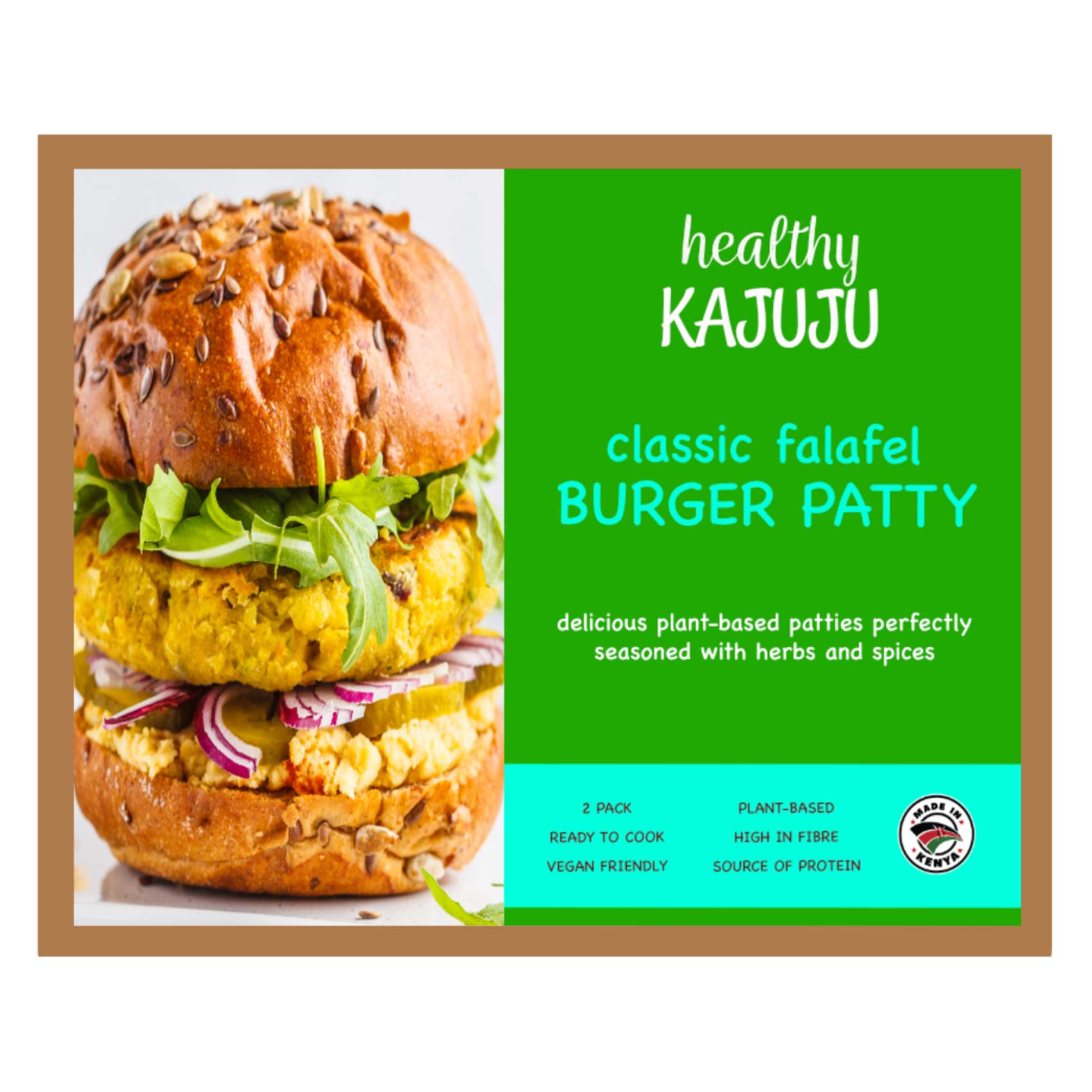 Buy Healthy Kajuju Classic Falafel Burger Patty 260g Online | Carrefour ...