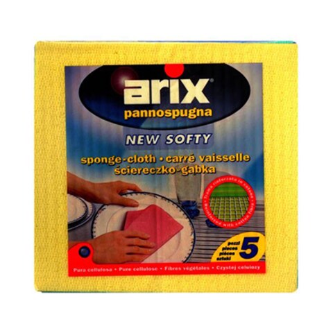 Arix Cloth Softy Sponge 5 Pieces Online | Carrefour Lebanon