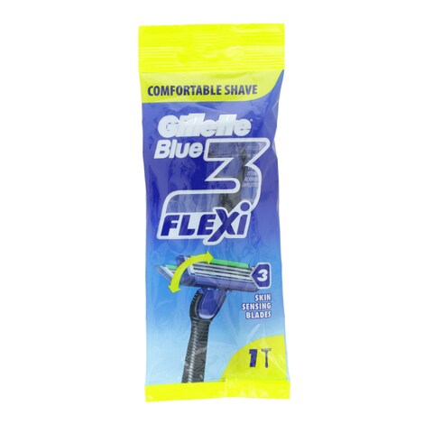 Buy Gillette Blue 3 Flexi Skin Sensing Blades Online | Carrefour Pakistan