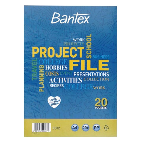 Buy BANTEX FILES FLEXIBLE COVERS A4 20 Online | Carrefour Kenya