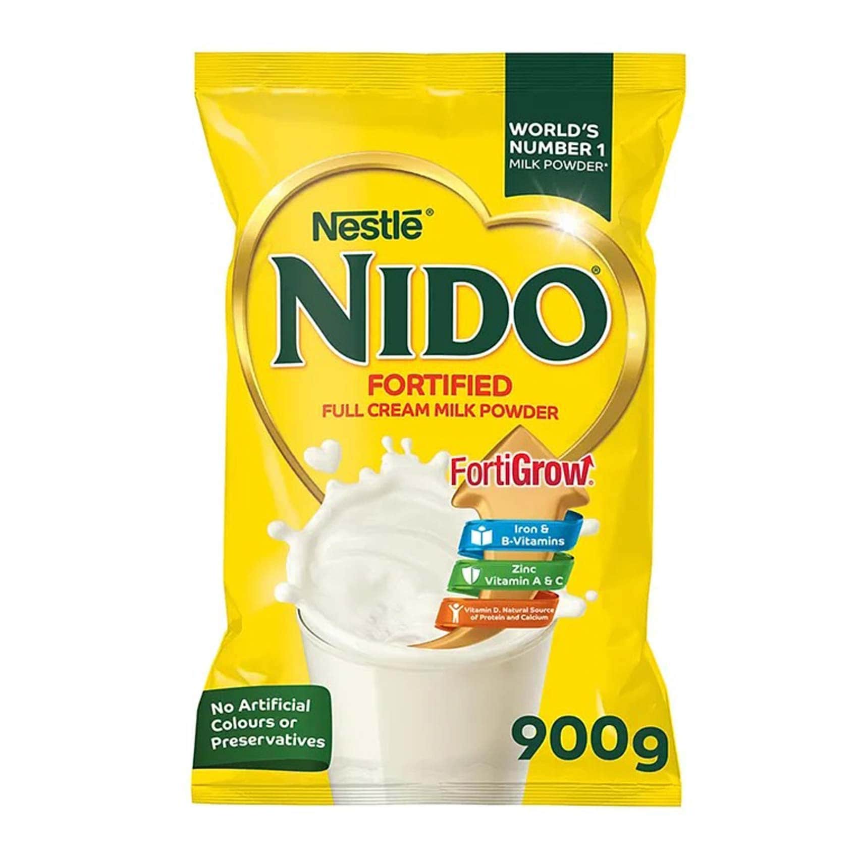 Buy Nido Full Cream Milk Powder Pouch - 900 gram Online | Carrefour Egypt