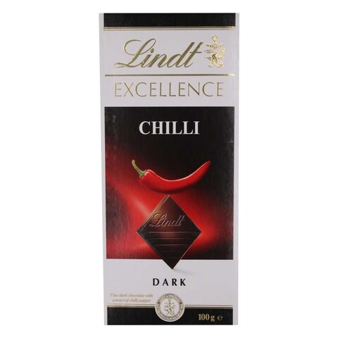 Buy Lindt Excellence Chilli Dark Chocolate 100g Online | Carrefour Kenya