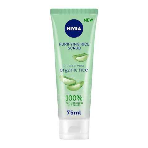 NIVEA Face Purifying Rice Scrub With Organic Rice And Bio Aloe Vera For ...