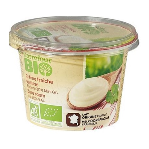 Buy Carrefour Bio Thick Fresh Cream 200g Online | Carrefour KSA