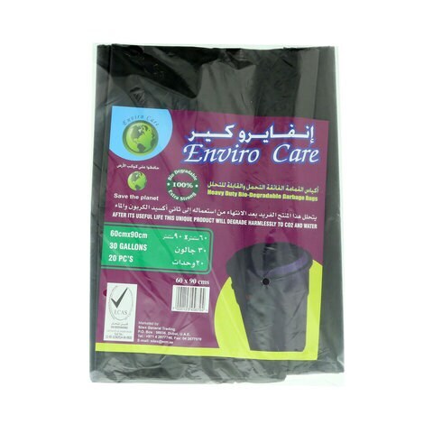 Enviro Care Garbage Bags Heavy Duty Bio-Degradable 30 Gallons 20 Bags ...