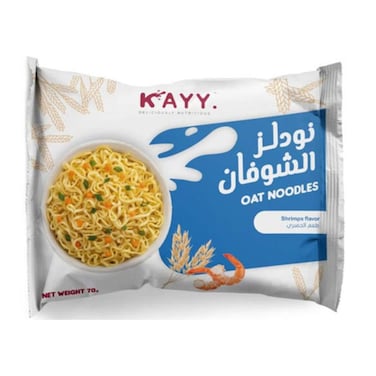 Buy Kayy Oat Noodles with Shrimp Flavor - 70 gram Online | Carrefour Egypt