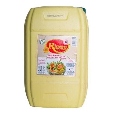 Buy Rinsun 100 Sunflower Oil 10L Online | Carrefour Kenya