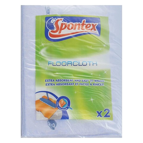 Buy Spontex Extra Absorbent And Easy To Wring Floor Cloth 2 Pieces ...