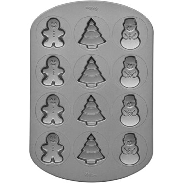 Buy Generic Non-Stick Christmas Cookie Shapes Pan, 12-Cavity ...