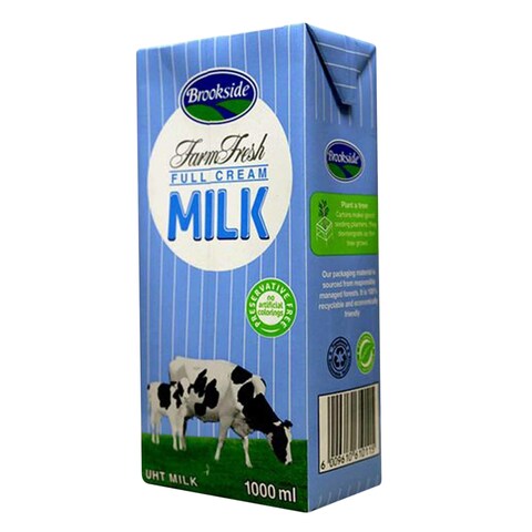 Buy Brookside Whole Milk 1L X Pack Of 12 Long Life Online | Carrefour Kenya