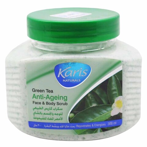 Buy Karis Naturals Green Tea Anti-Ageing Face And Body Scrub 300ml ...