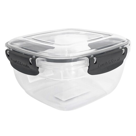 Buy Dunya 30803 Master Square Food Storage Container 900ml Black/Clear ...