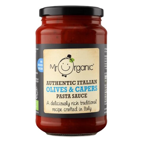 Buy Mr. Organic Authentic Italian Olives And Capers Pasta Sauce 350g ...