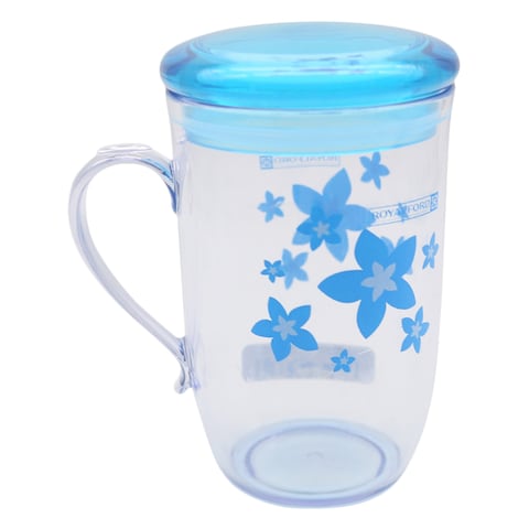 Buy Royalford Prima Water Cup 260ml Clear/Blue Online | Carrefour Kenya