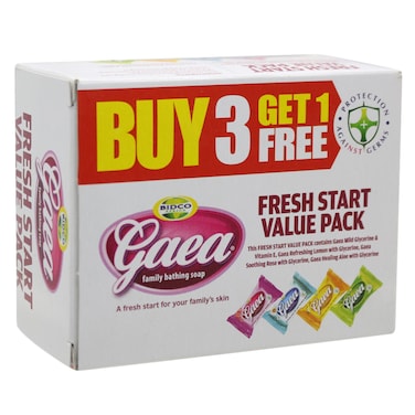Buy Gaea Bar Soap Value Pack 125g x 3+1 Free Online | Carrefour Kenya