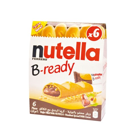 Nutella Ferrero B- Ready 22g x6 price in Saudi Arabia | Carrefour Saudi ...