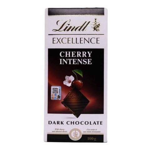 Buy Lindt Excellence Cherry Intense Dark Chocolate 100g Online ...