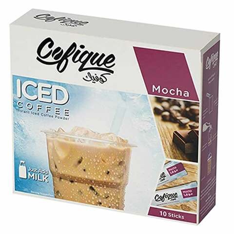 Cofique Mocha Instant Iced Coffee 24g x Pack Of 10 price in Kuwait ...