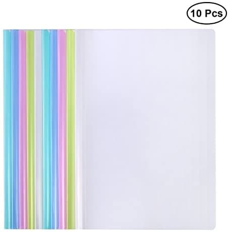 Buy 10pcs Plastic Transparent Smooth A4 Report Cover Files Folder ...