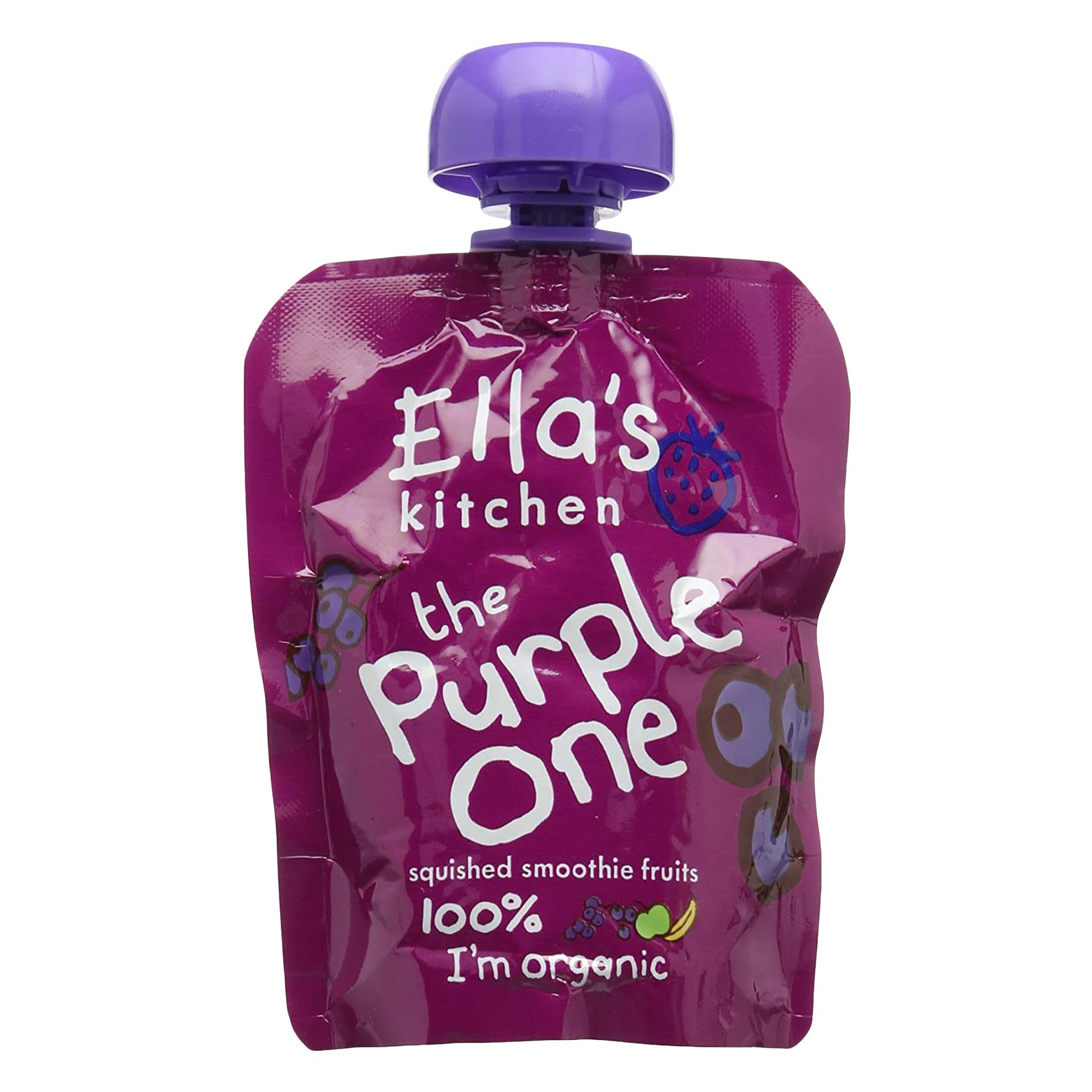 Buy Ellas Kitchen The Purple One Squished Smoothie Fruit Food Puree 90G ...