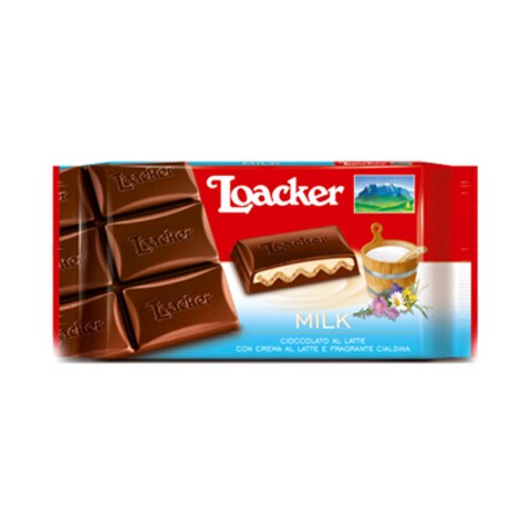 Loacker Chocolate Bar Milk 55 Gram Online | Carrefour Jordan