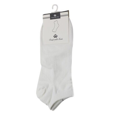 Buy GW Ankle Length Socks For Men Pair Of 1 White Online | Carrefour Kenya