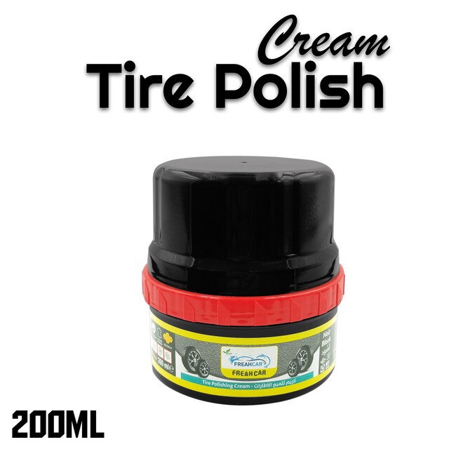 Buy Polish Tire Polishing Cream 200ml Noir Black Advanced Formula For ...