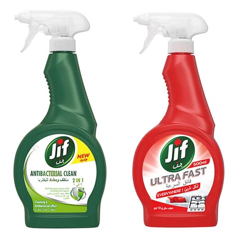 Jif Ultra Fast Everywhere Multi-Purpose Spray 500ml Pack of 2 price in ...