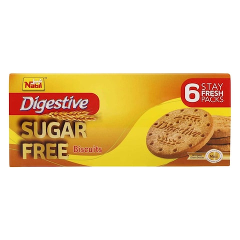 Nabil Digestive Sugar Free Biscuit 41g Pack of 6 price in UAE ...