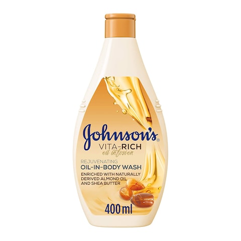 Buy Johnsons Vita Rich Oil-In-Body Wash Beige 400ml Online | Carrefour KSA