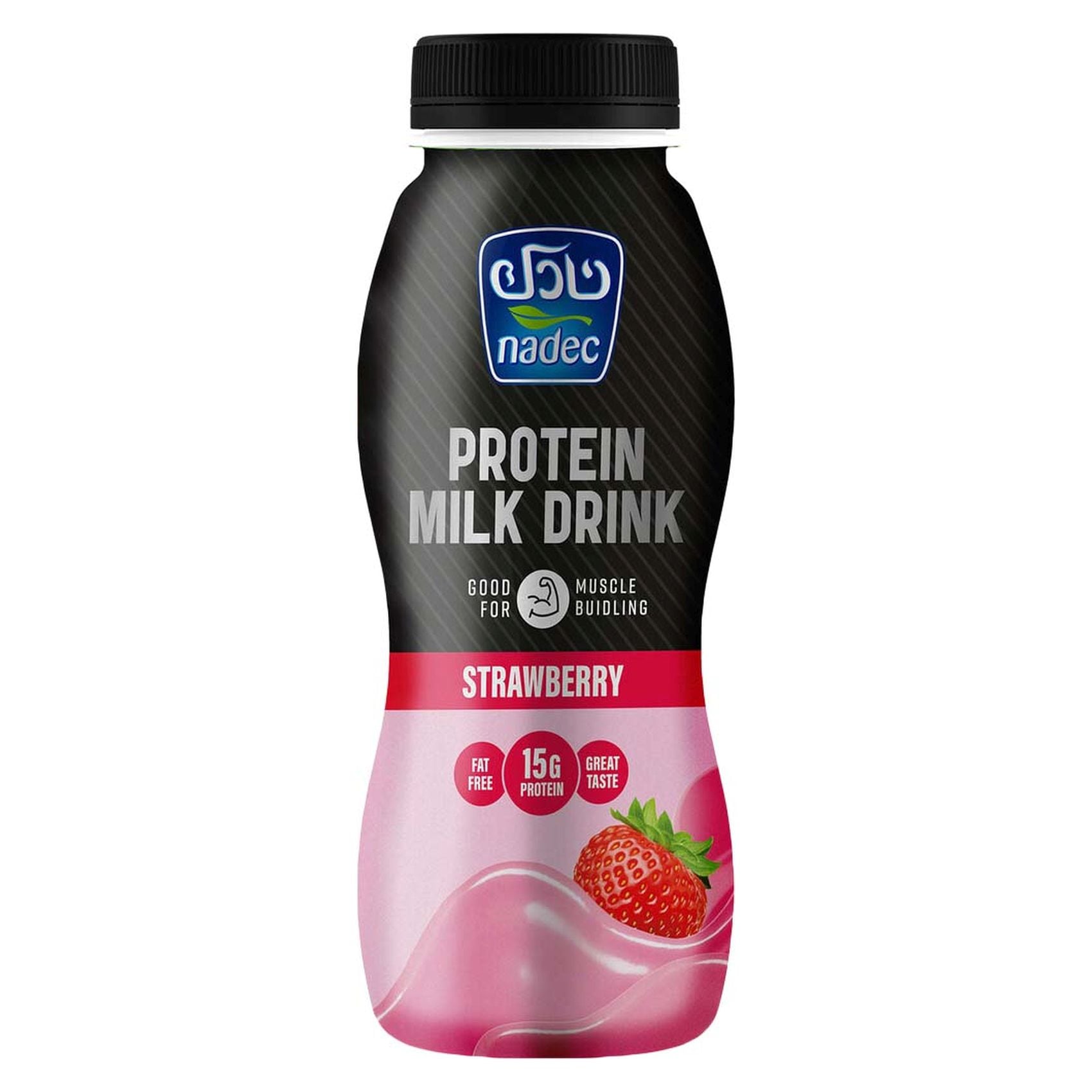 Buy Nadec Protein Milk Strawberry 250ml Online | Carrefour KSA