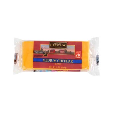 Buy Heritage Medium Cheddar Cheese 226.79g Online | Carrefour KSA