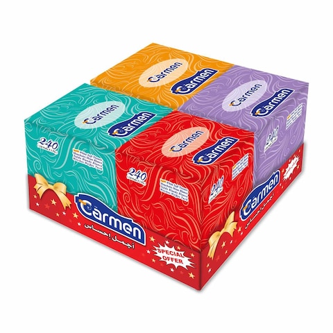 Carmen Soft Tissues - 240 Tissues - 4 Pieces price in Egypt | Carrefour ...