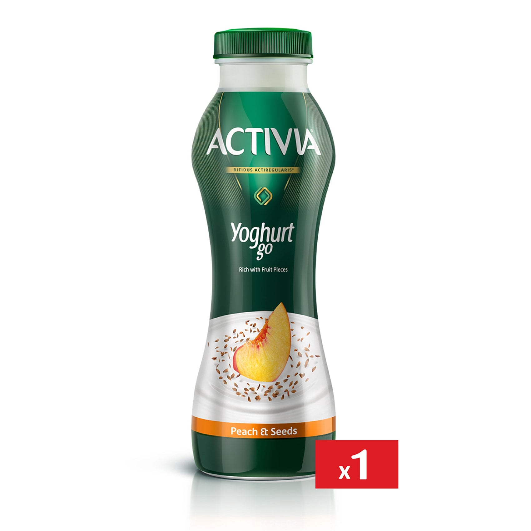 Buy Activia Yoghurt Go Drinkable Yogurt Snack Peach And Seeds 280ml ...