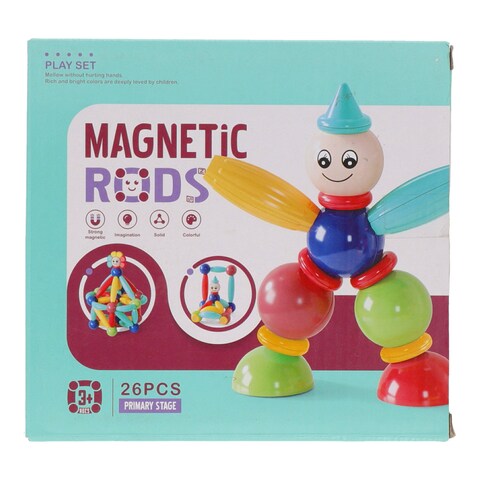 Buy Kid's Toy Magnetic Rods 26 pcs Online | Carrefour Pakistan