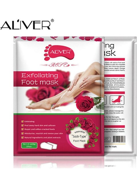Aliver Exfoliating Foot Peel Mask, White, 1.41Ounce price in Saudi ...