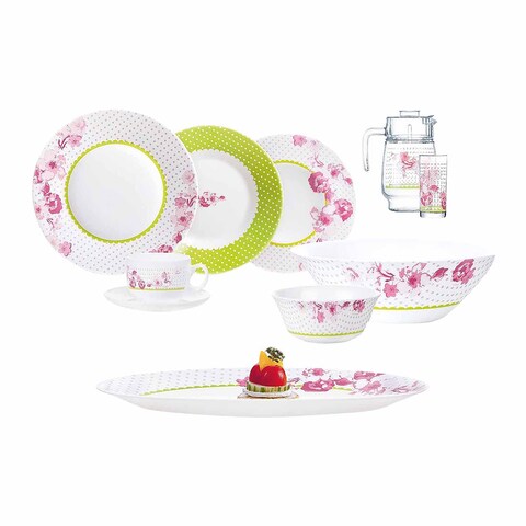Buy Luminarc Dinner Set - 46 Pieces Online | Carrefour Egypt