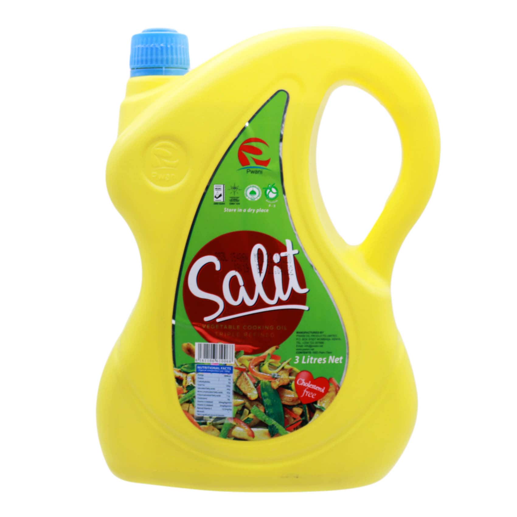 Buy Salit Vegetable Cooking Oil Triple Refined 3 Litres Online ...